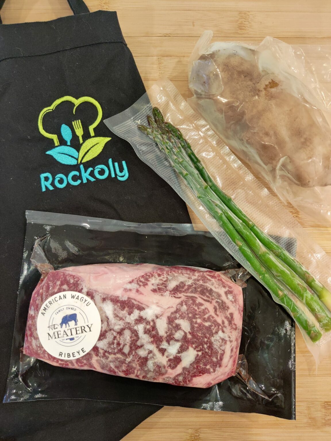 Wagyu beef with Rockoly