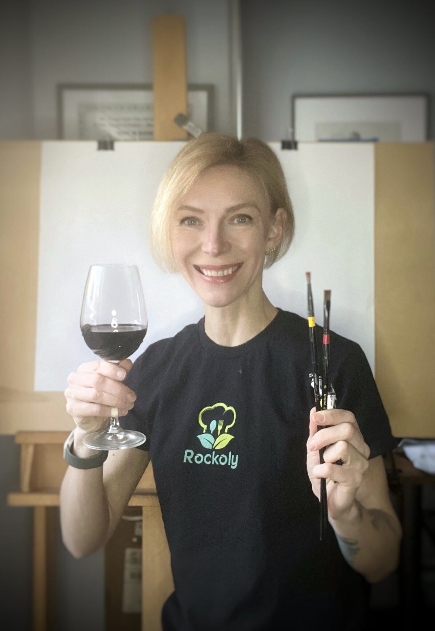 Virtual Paint and Sip Team Building | Rockoly